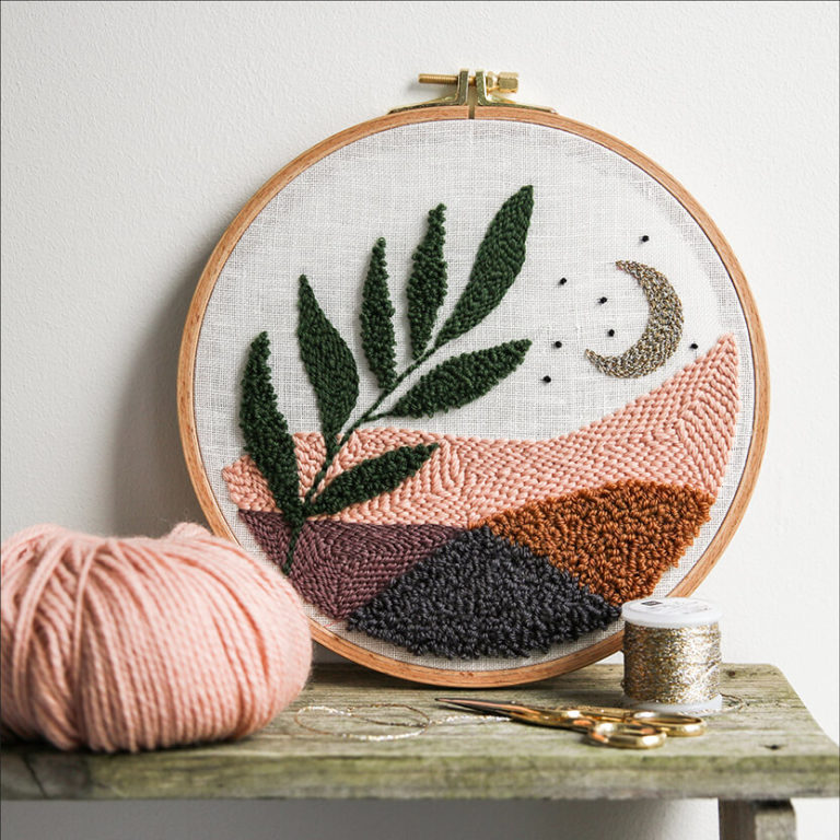 Punch Needle DIY-Kit – Moon | Bastelliebe Hamburg