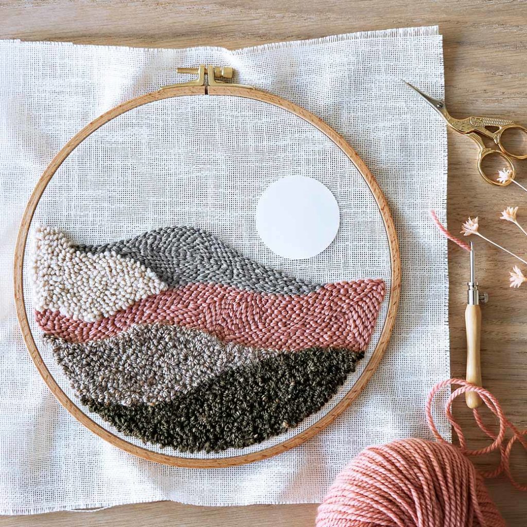 Punch Needle DIY-Kit – Mountains | Bastelliebe Hamburg